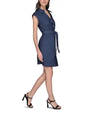 Karl Lagerfeld Paris Denim Millennium Shirt Dress