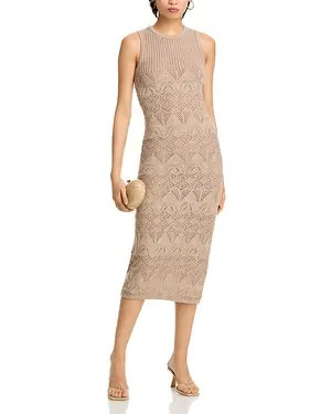 Aqua Sweater Midi Dress Exclusive - Cinder