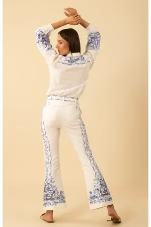 Hale Bob Kai Embroidery Pant
