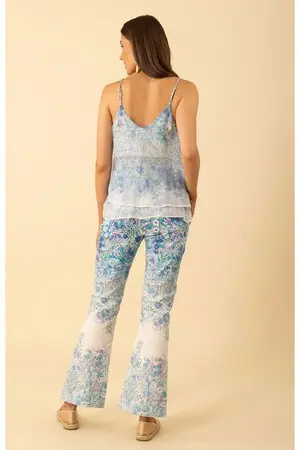 Hale Bob Bellamy Sateen Pant - Blue