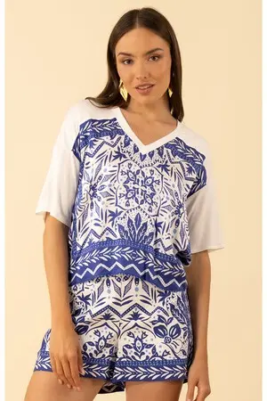 Hale Bob Jazmine Top - Blue