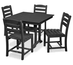 POLYWOOD 5-piece Farmhouse Trestle Side Chair D Ning Set - One-color