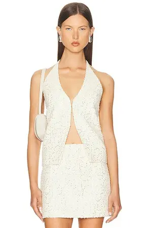 Ila Joie Embellished Halterneck Top