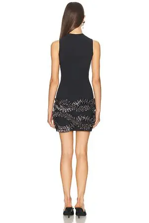 Coperni Pleated Ribbon Jersey Dress