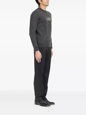 MAISON MARGIELA Numeric Crew-neck Sweater - Grey