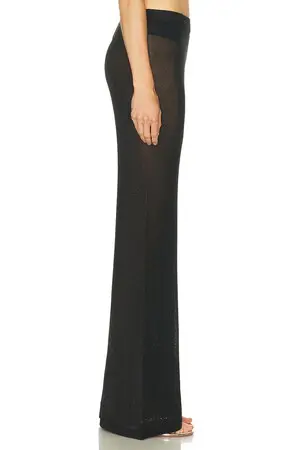 SEROYA Sheldon Metallic Knit Pant - Black