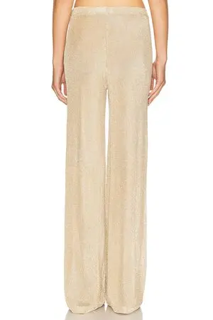 SEROYA Sheldon Metallic Pant - Gold