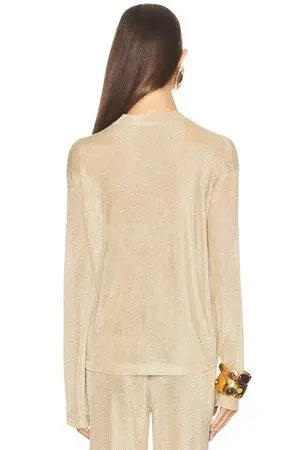 SEROYA Hana Metallic Top