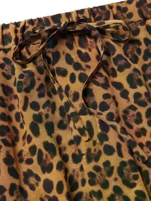 Valentino Garavani Animalier Crepe De Chine Shorts