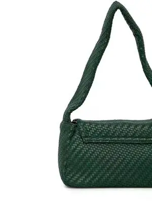 Guess Woven Leather Shoulder Bag
