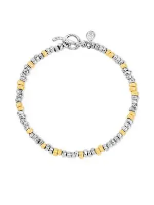 DOWER AND HALL Small Nugget Beaded Bracelet - Silver