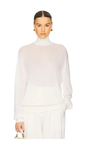 HELSA Madeira Turtleneck Sweater - Cream