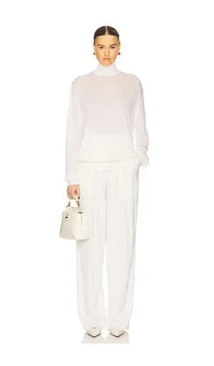 HELSA Madeira Turtleneck Sweater - Cream