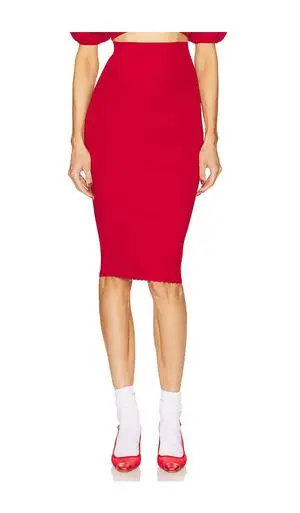 HELSA Luella Midi Skirt - Red