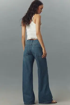 PILCRO The Ellis High-rise Pull-on Flare Jeans - Felimare Dark Wash
