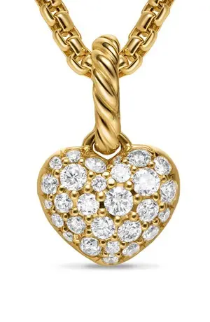 David Yurman Petite Pavé Heart Enhancer - Diamond