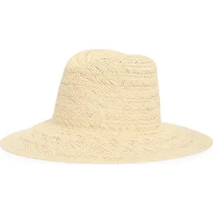 Vince Herringbone Weave Panama Hat - Off White