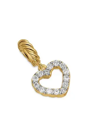 David Yurman Micro Pavé Open Heart Enhancer - Diamond