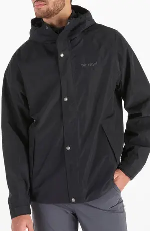 MARMOT Cascade Waterproof Hooded Jacket - Black