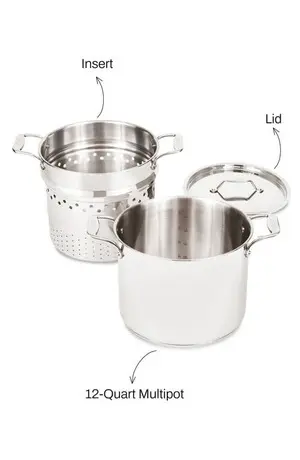 ALL-CLAD Simply Strain 12-quart Stainless Steel Multipot With Insert