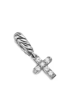 David Yurman Micro Pavé Cross Enhancer - Diamond