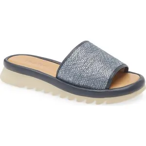 The Flexx Wilma Slide Sandal - Navy/ Navy Holly/ Nappa
