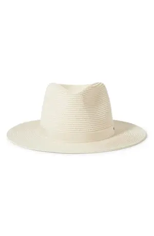 Brixton Carolina Packable Panama Hat - Bone/ Bone