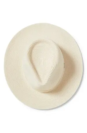 Brixton Carolina Packable Panama Hat - Bone/ Bone