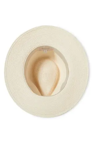Brixton Carolina Packable Panama Hat - Bone/ Bone