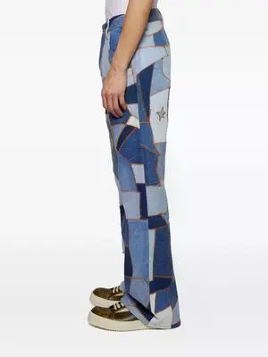 EARTHLING VIP Patchwork Straight Jeans