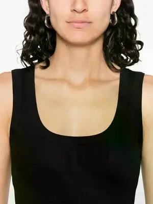 FLORE FLORE Organic-cotton Tank Top - Black