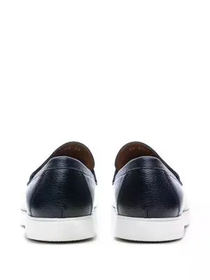 POCHE PARIS Rubber-sole Penny Loafers - Blue