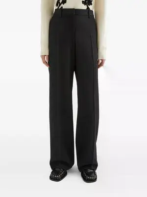 JIL SANDER Wool Trousers - Black