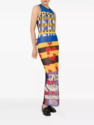 Moschino Printed Maxi Dress