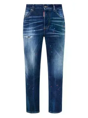 Dsquared2 Logo-patch Distressed Jeans