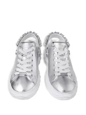 JIMMY CHOO Diamond Maxi Sneakers - Silver