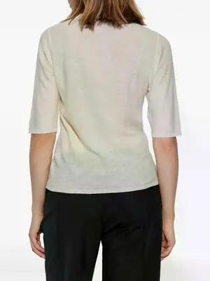 Fabiana Filippi Sequin-detail T-shirt - Neutrals