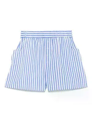 CUANTICO Cotton Striped Shorts