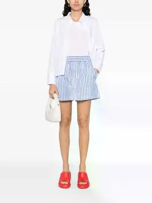 CUANTICO Cotton Striped Shorts