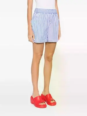 CUANTICO Cotton Striped Shorts