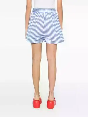 CUANTICO Cotton Striped Shorts
