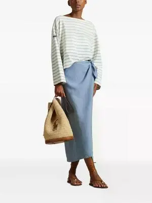 Polo Ralph Lauren Wrapped Midi Skirt