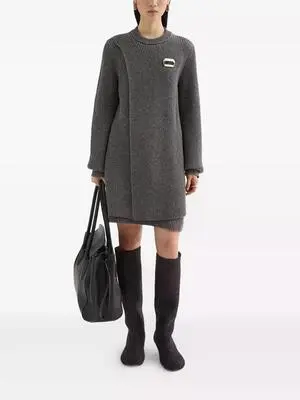 JIL SANDER Ribbed Mini Dress