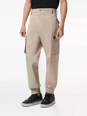 Philipp Plein Logo-plaque Trousers - Neutrals