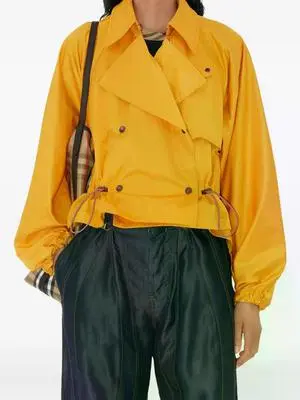 Burberry Satin Hooded Trench Coat