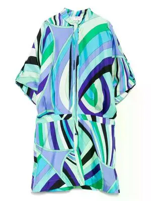 Emilio Pucci Abstract-pattern Dress - Green