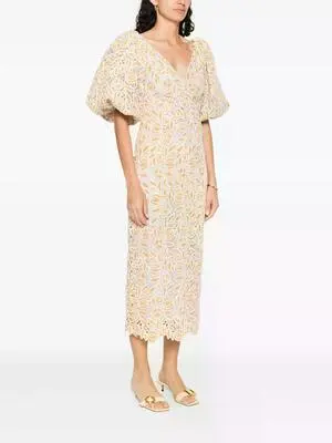 Luisa Spagnoli Crochet Midi Dress