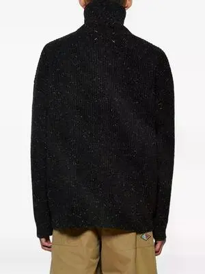 MAISON MARGIELA Zip-neck Textured Knit Sweater