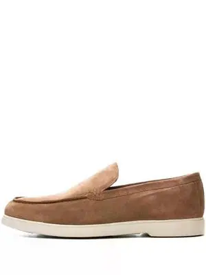 POCHE PARIS Suede Loafers - Brown