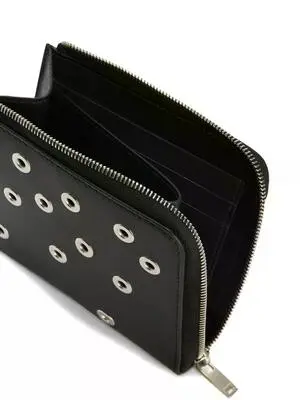 JIL SANDER Eyelet-embellished Wallet